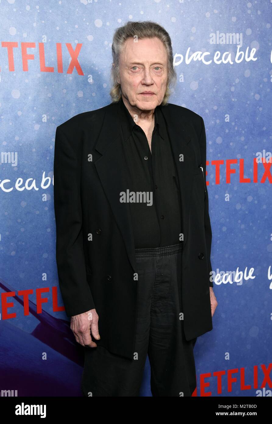 New York, NY, USA. 8th Feb, 2018. Christopher Walken at arrivals for ...