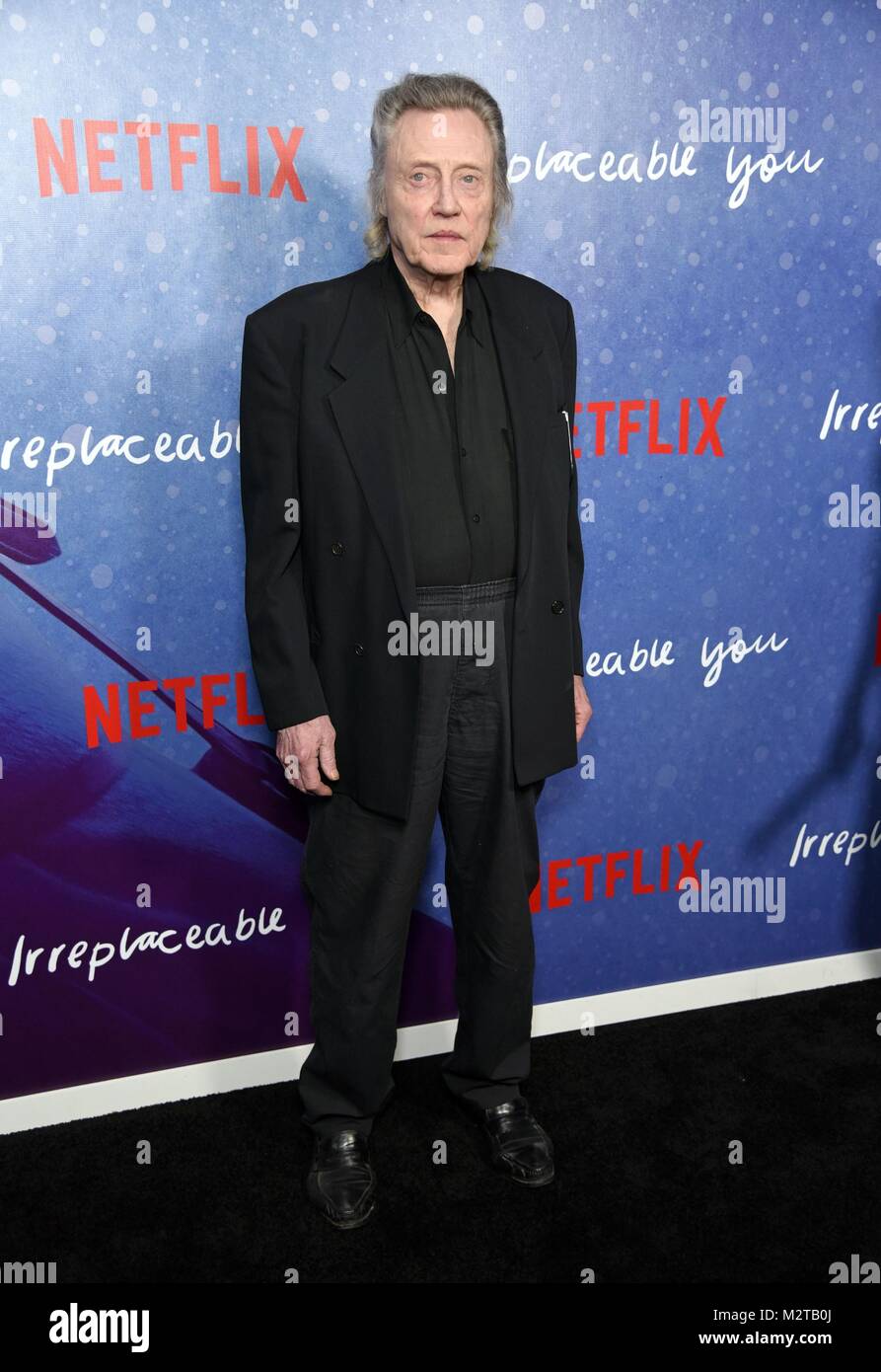 New York, NY, USA. 8th Feb, 2018. Christopher Walken at arrivals for ...