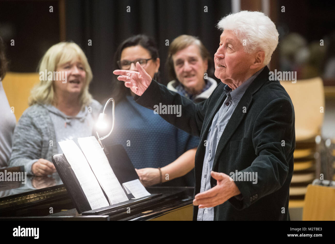 Stuttgart, Germany. 6th Feb, 2018. Gotthilf Fischer, composer and ...