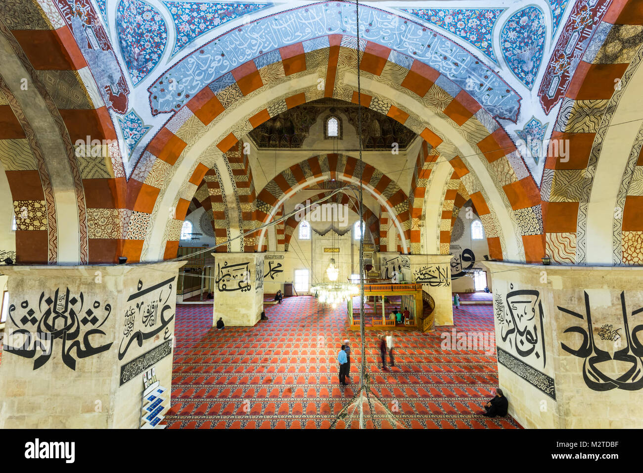Interior view of Selimiye Mosque which was built By Architect Sinan In ...