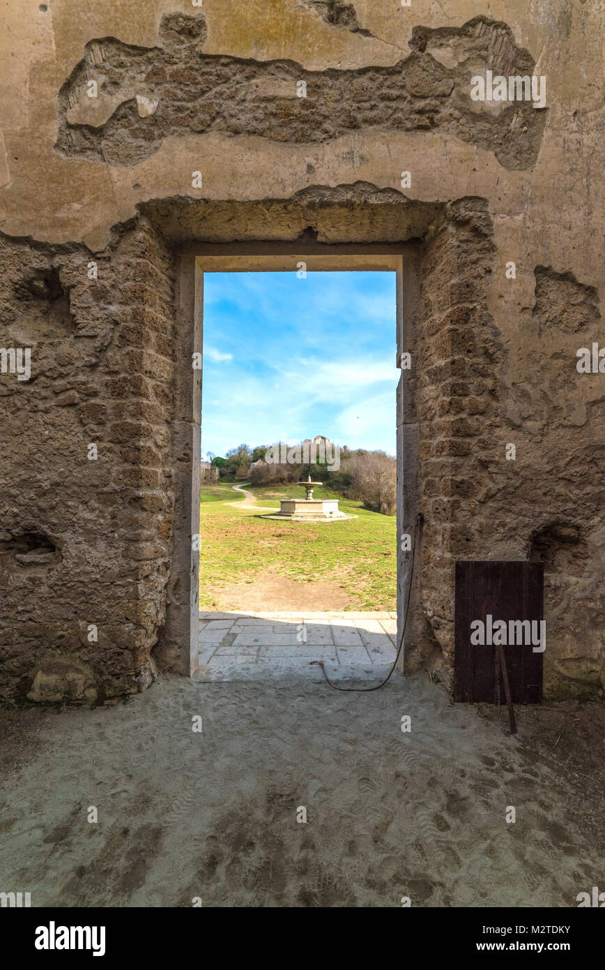 Monterano (Italy) - A ghost medieval town in the country of Lazio ...