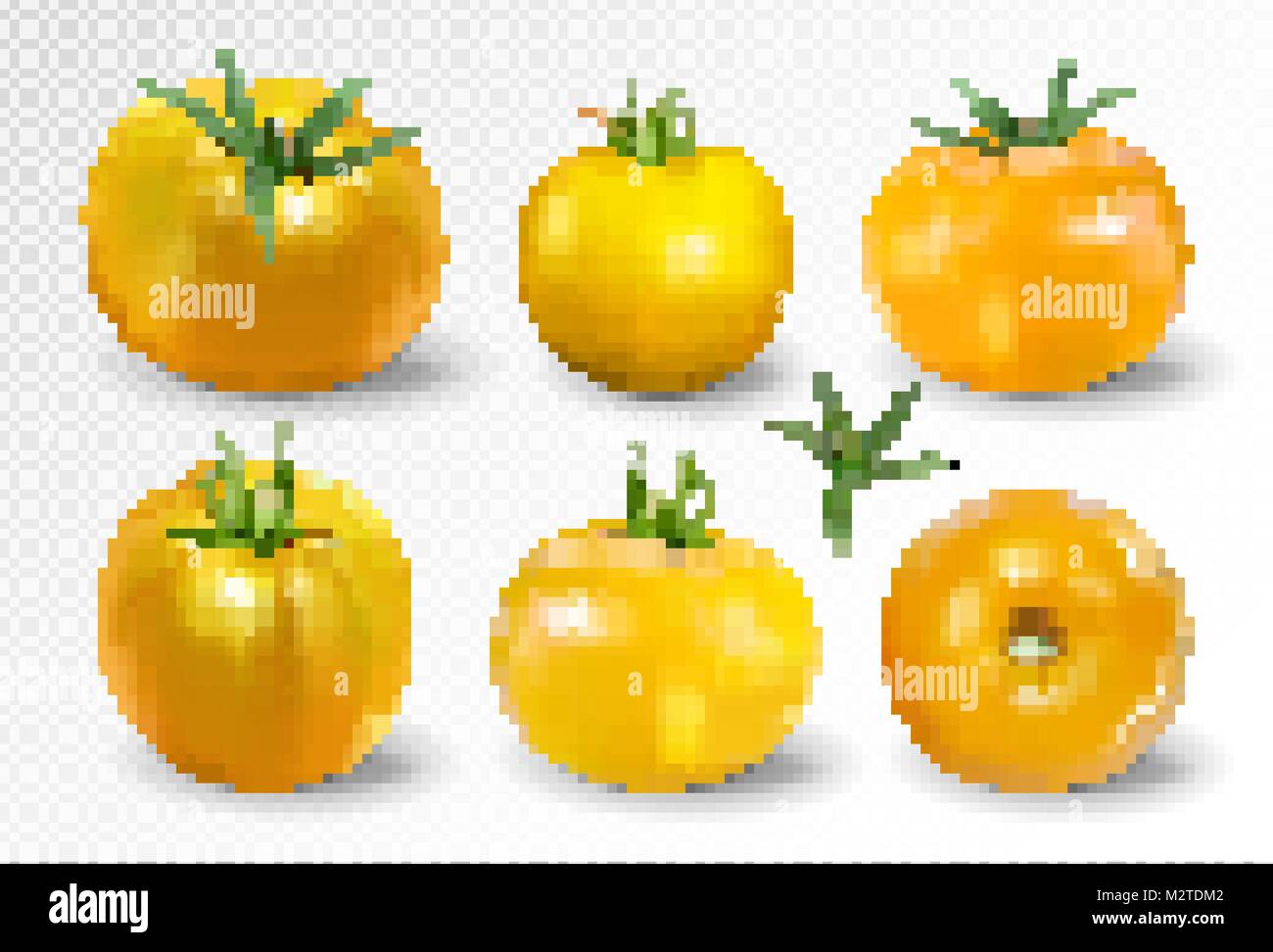 Cherry tomato stalk Stock Vector Images - Alamy