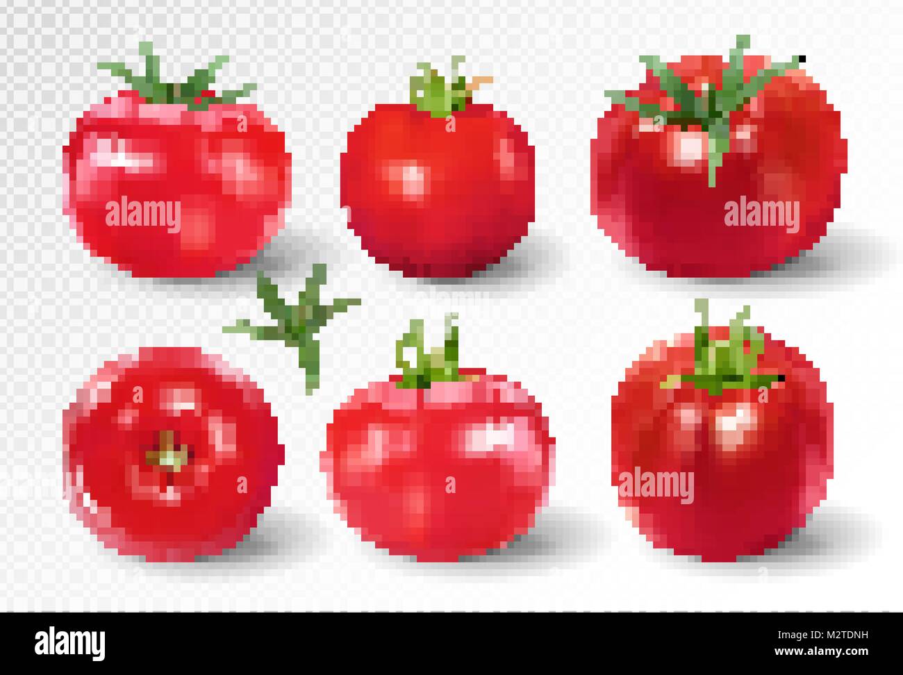 Cherry tomato stalk Stock Vector Images - Alamy