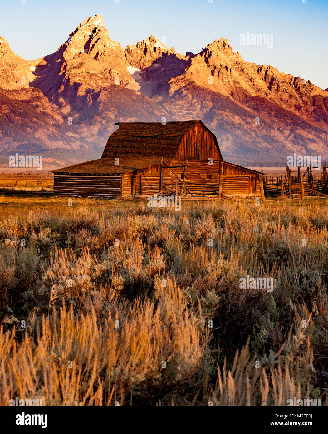 Moulton Barn, Jackson Hole Stock Photo - Alamy