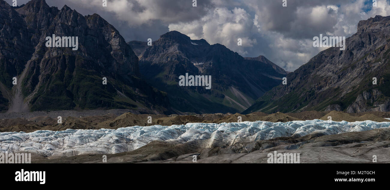 Kennicott Glacier and Hidden Creek Pass Stock Photo - Alamy
