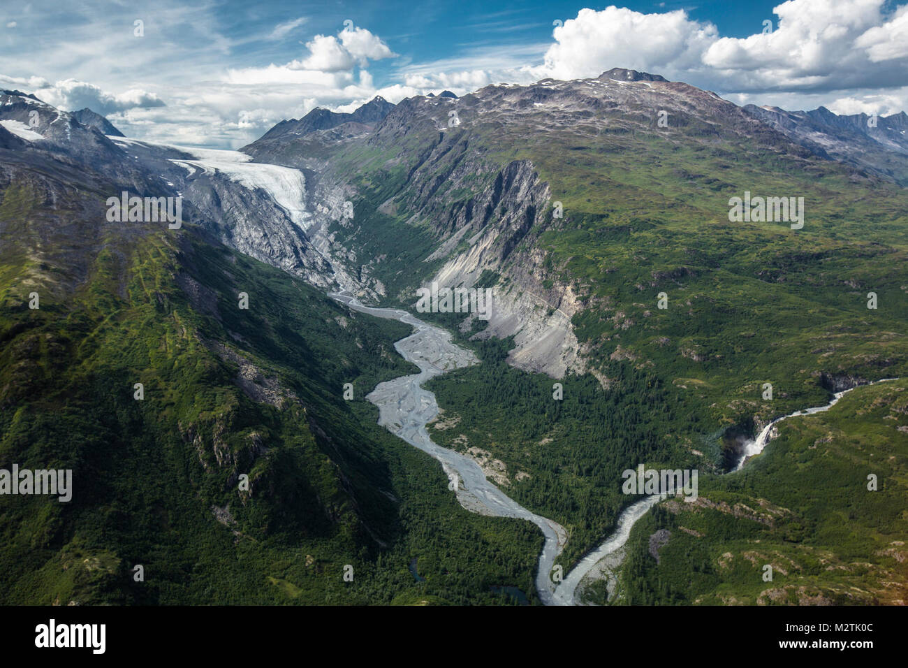Little Bremner Glacier, Little Bremner River, and Tebay Falls Denali ...