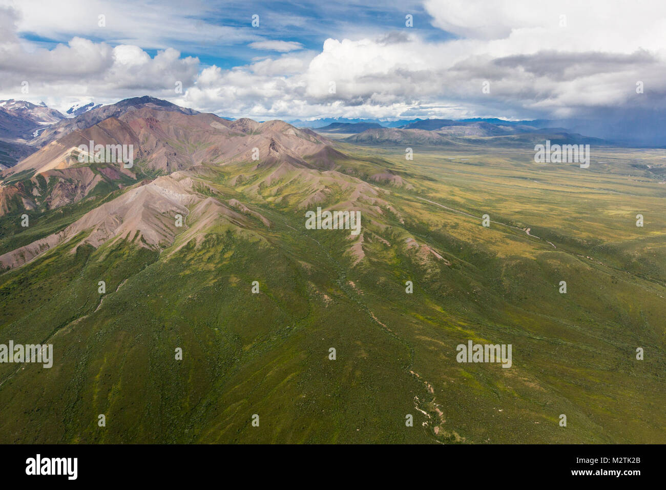 Looking toward Chisana from White River Stock Photo - Alamy