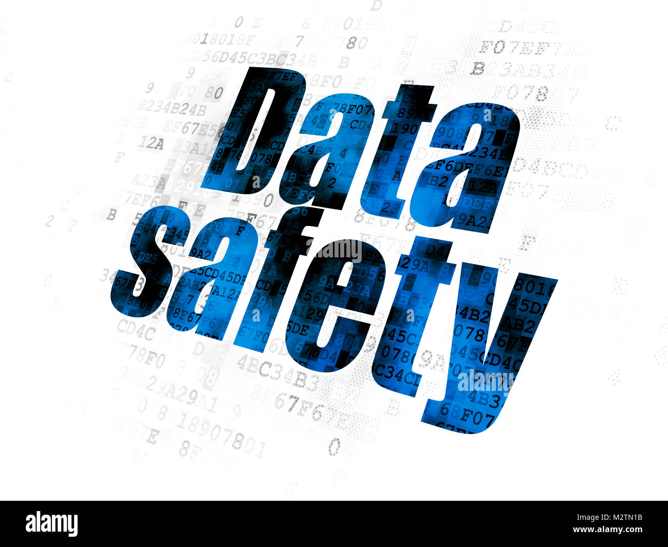 Information concept: Data Safety on Digital background Stock Photo - Alamy