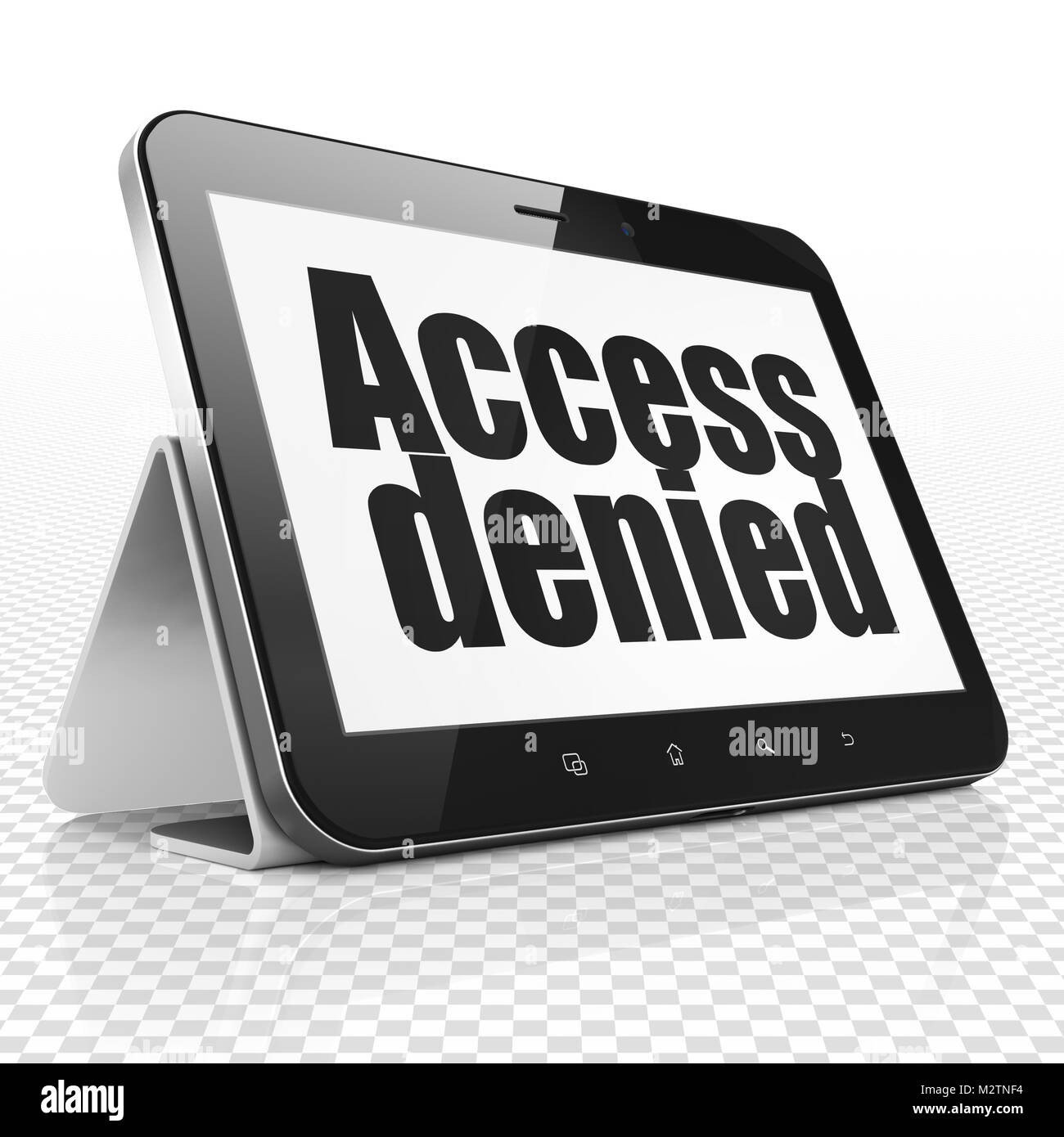 Protection concept: Tablet Computer with Access Denied on display Stock ...