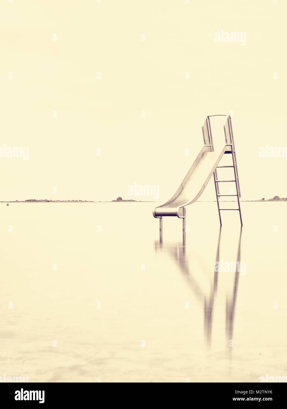 Old rusty water park slides hi-res stock photography and images - Alamy