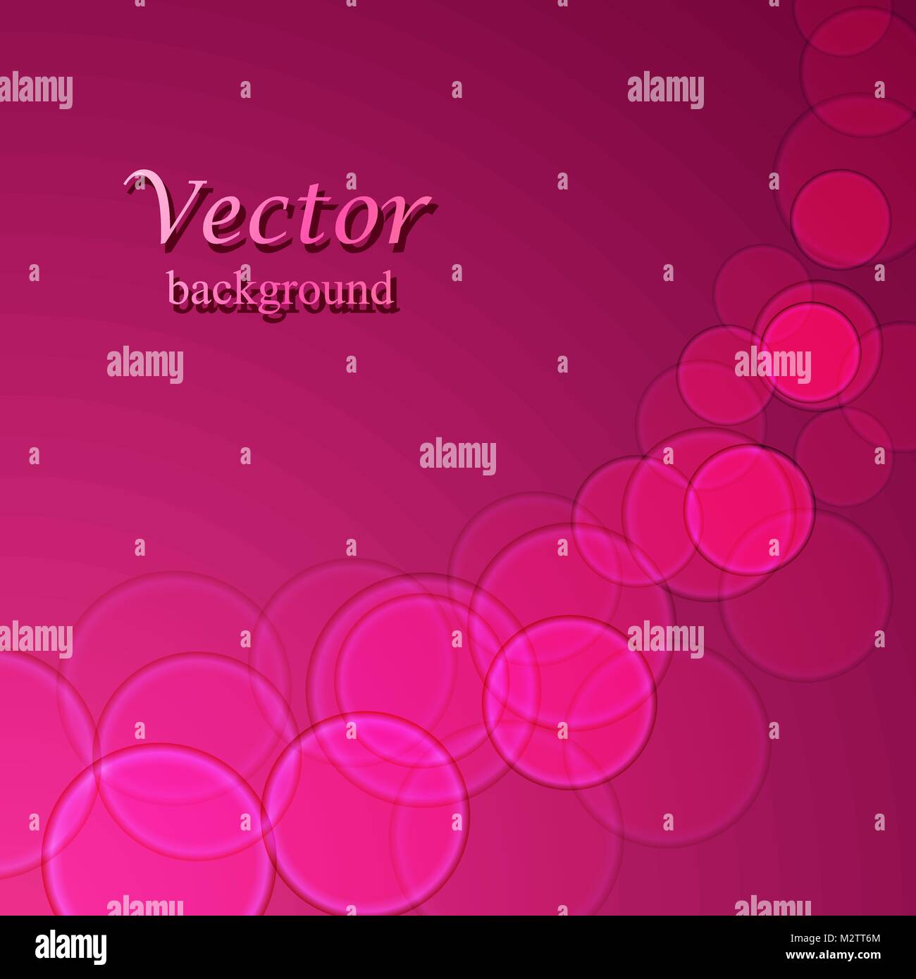 Many circles on red background. Vector illustration Stock Vector Image ...