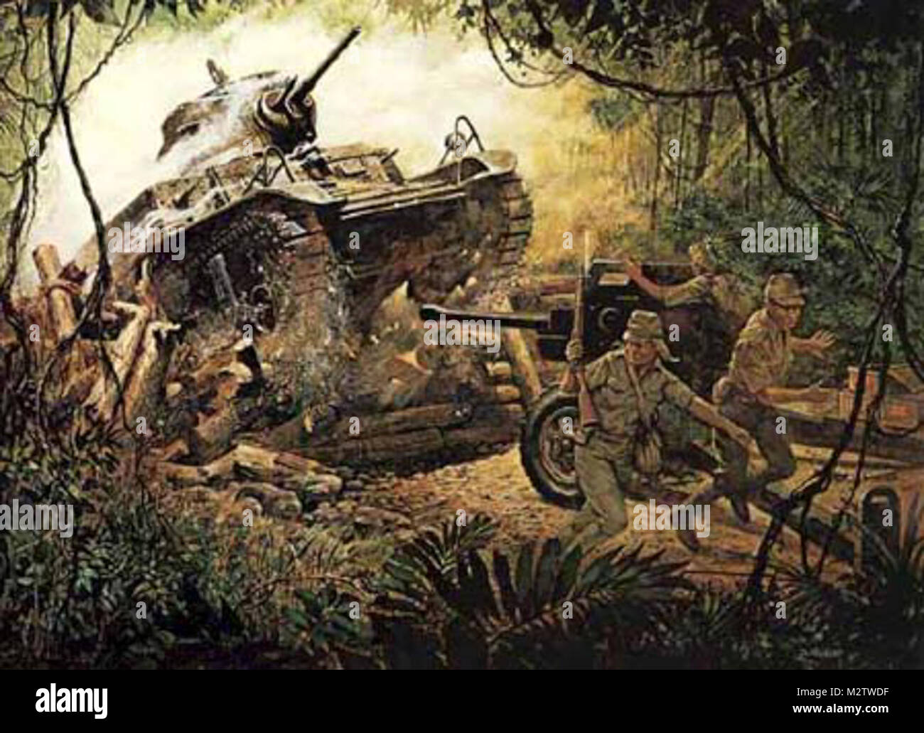 At a Roadblock on the Road to Bataan by The National Guard Stock Photo ...