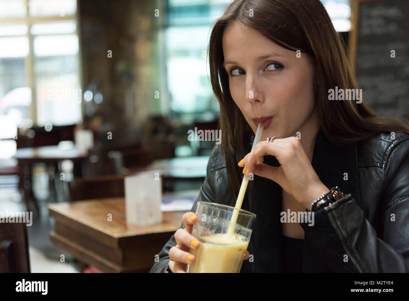 Cafe portrait hi-res stock photography and images - Alamy