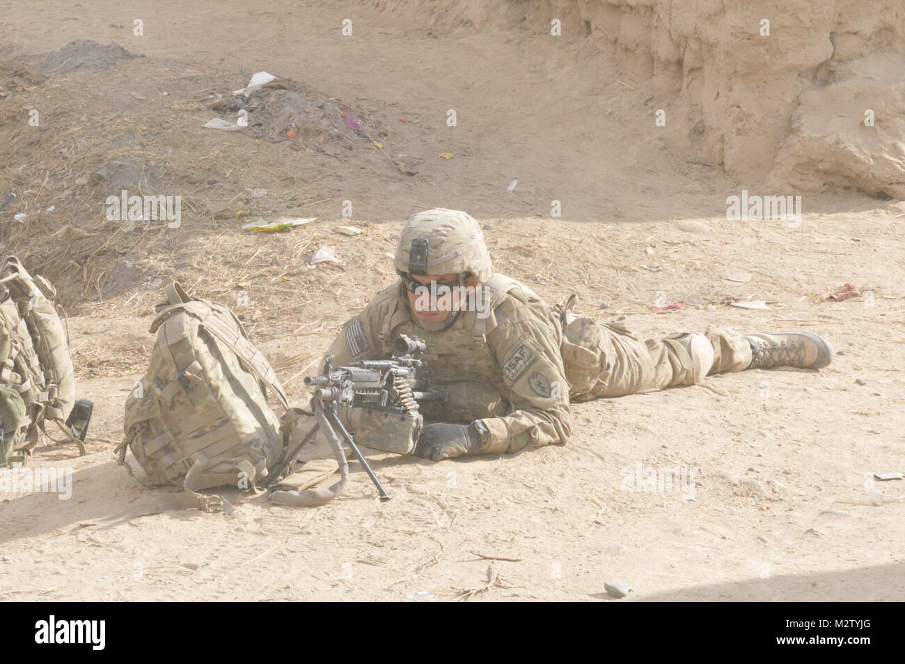 Pfc. John Macheli, a rifleman with 2nd Platoon, B Company, 1st ...