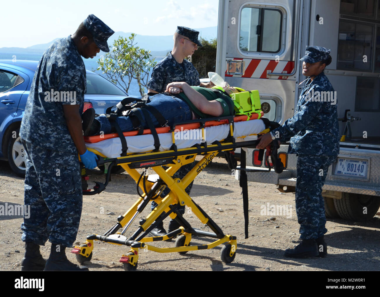 120119-N-CD652-004 -- Emergency Technician (EMT) trainees HN Brandon ...
