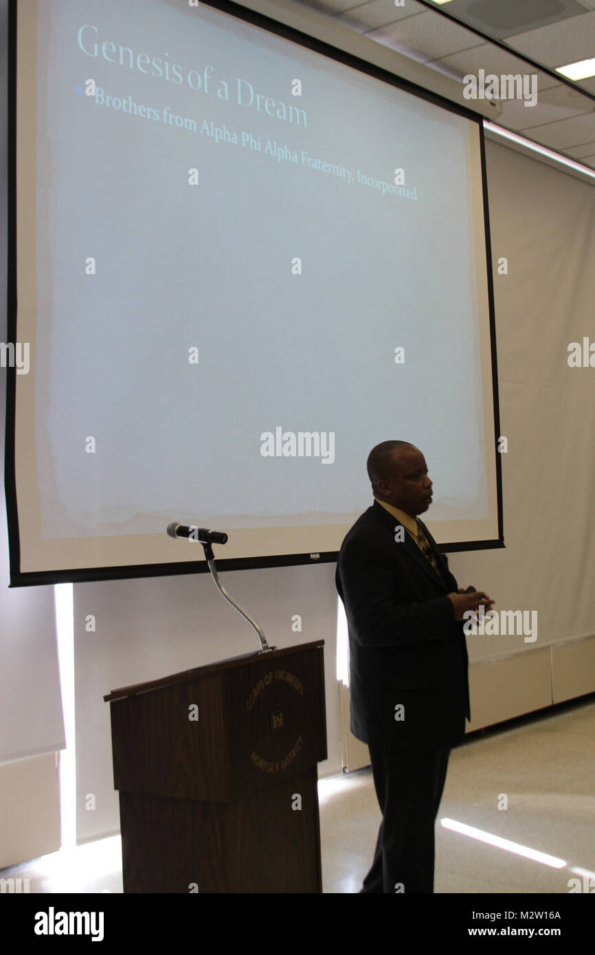 John McCaskill speaks animatedly about Dr. Martin Luther King, Jr. at ...