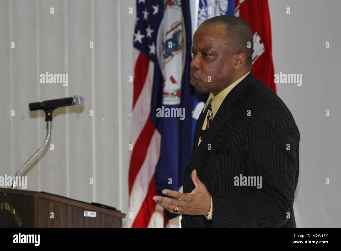 John McCaskill speaks animatedly about Dr. Martin Luther King, Jr. at ...