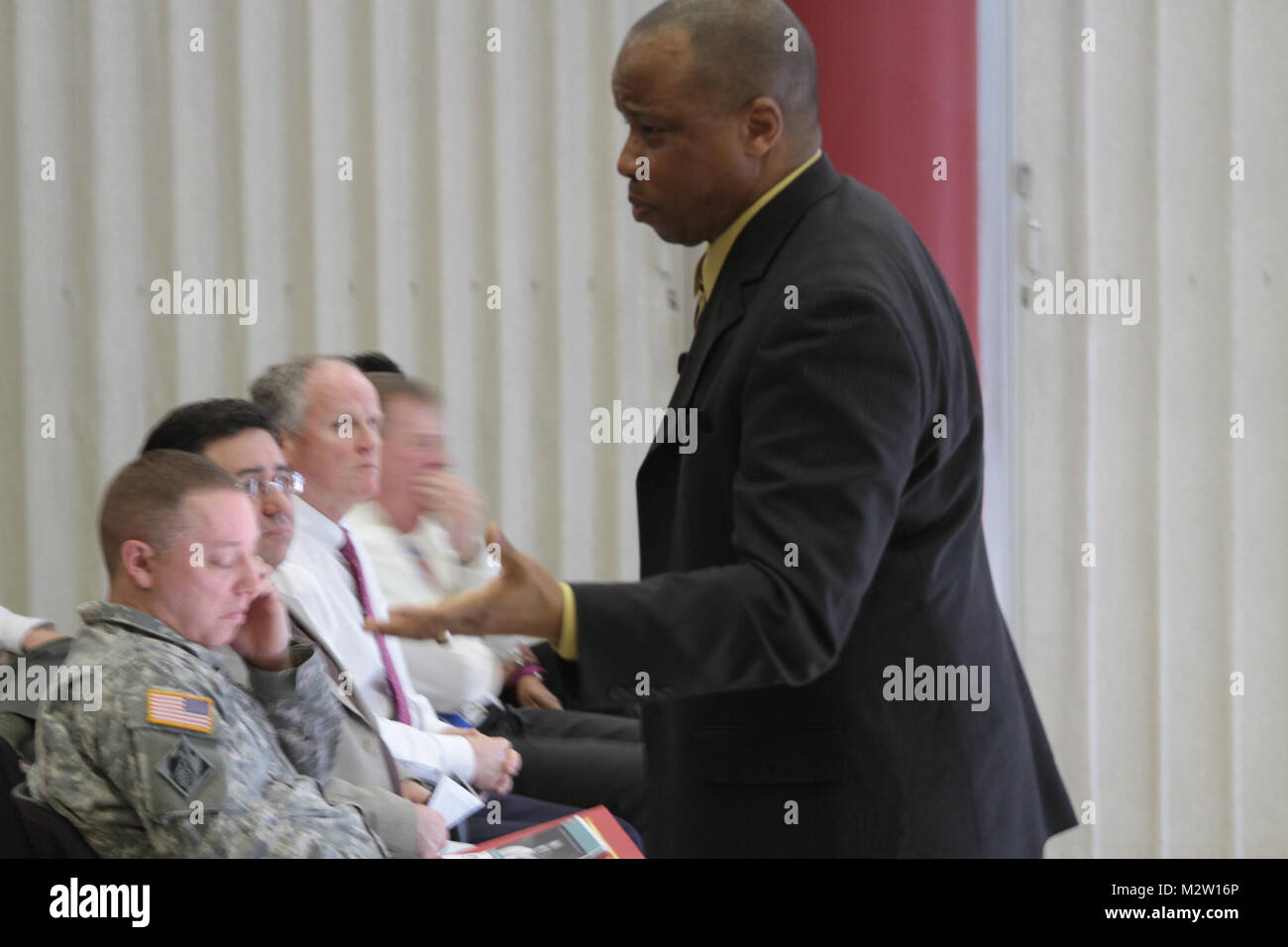 John McCaskill speaks animatedly about Dr. Martin Luther King, Jr. at ...