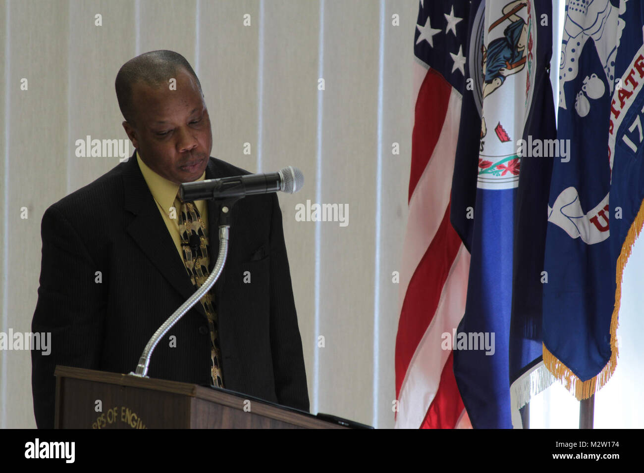 John McCaskill speaks animatedly about Dr. Martin Luther King, Jr. at ...