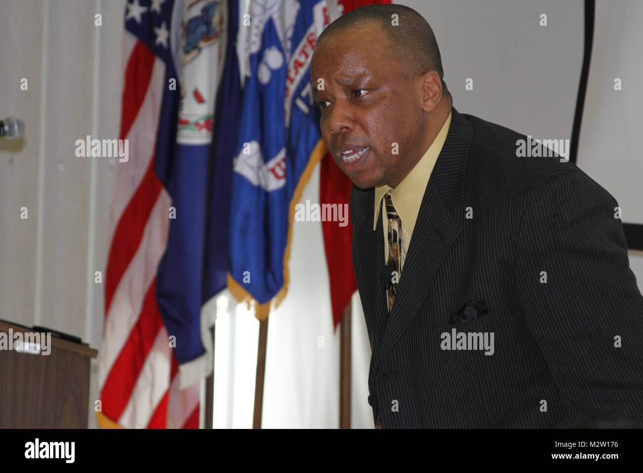 John McCaskill speaks animatedly about Dr. Martin Luther King, Jr. at ...