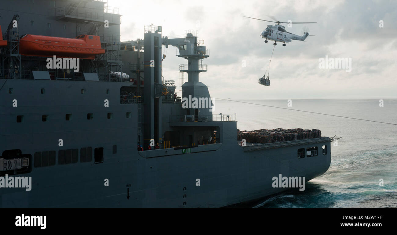 USNS Washington Chambers carries stores from the flight deck by #PACOM ...