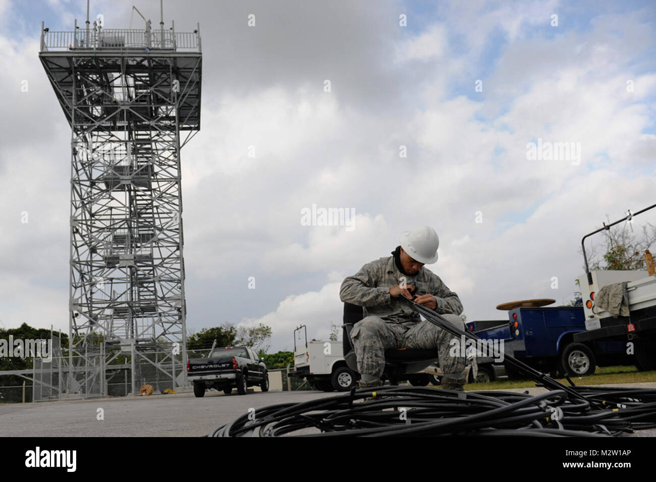 U.S. Air Force Airman 1st Class Jeshod Hughes, 18th Communications ...