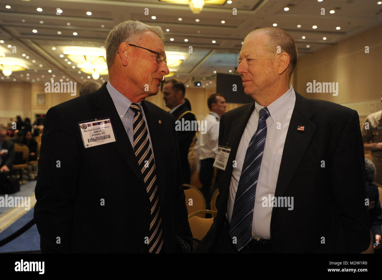 Maj. Gen. George Anderson and Lt. Gen. James Roudebush before the ...