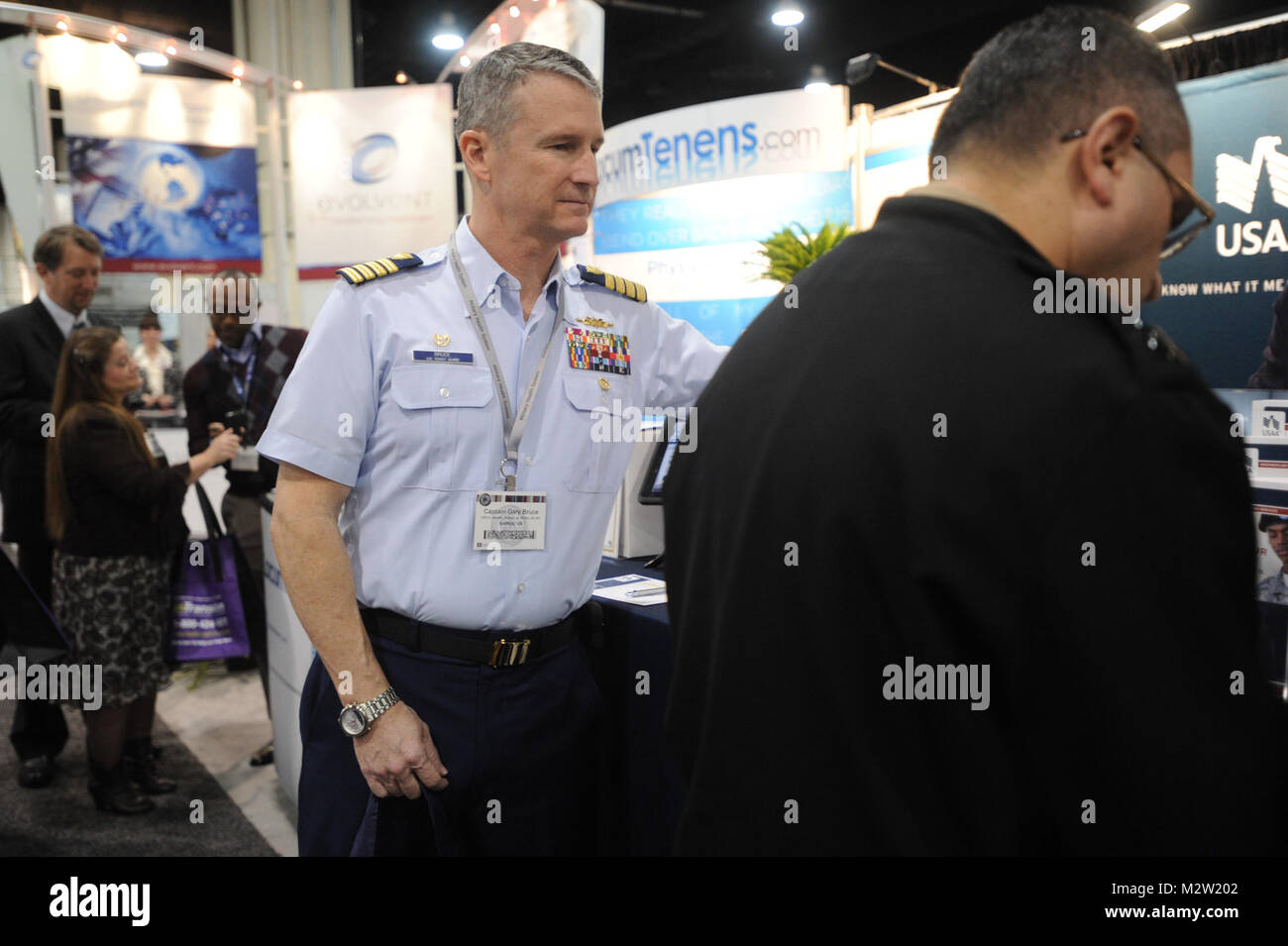 Capt. Gary Bruce visits the Exhibition Hall at the 2012 Military Health ...
