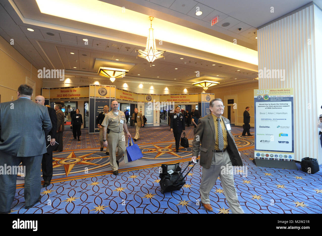 Conference attendees leave the Exhibit Hall during the 2012 Military ...
