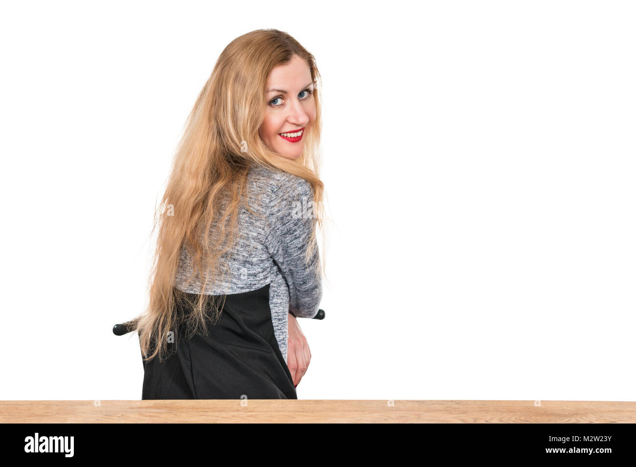 Woman with back turned to camera hi-res stock photography and images ...