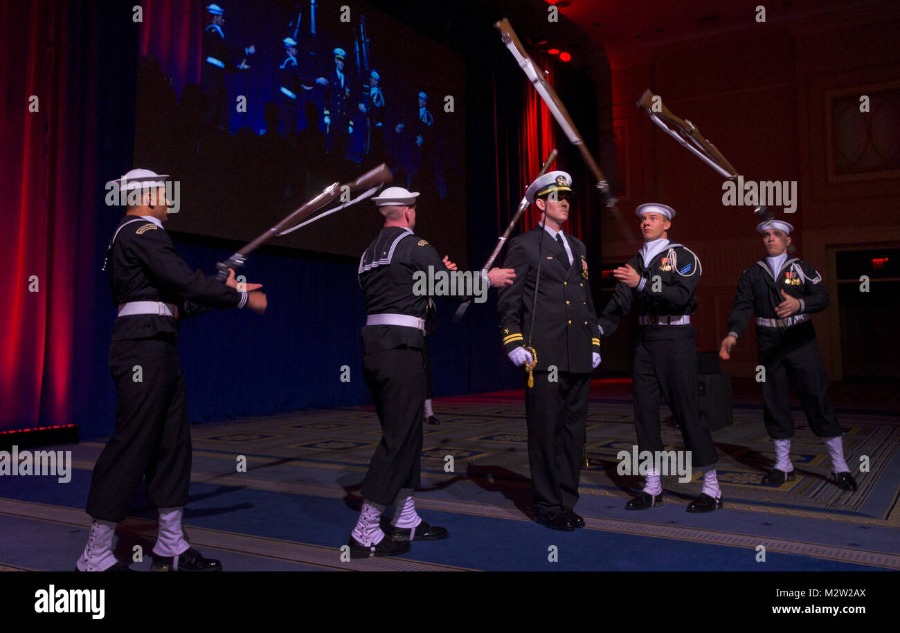 The Navy Drill Team performs during the closing ceremony of the 2012 ...