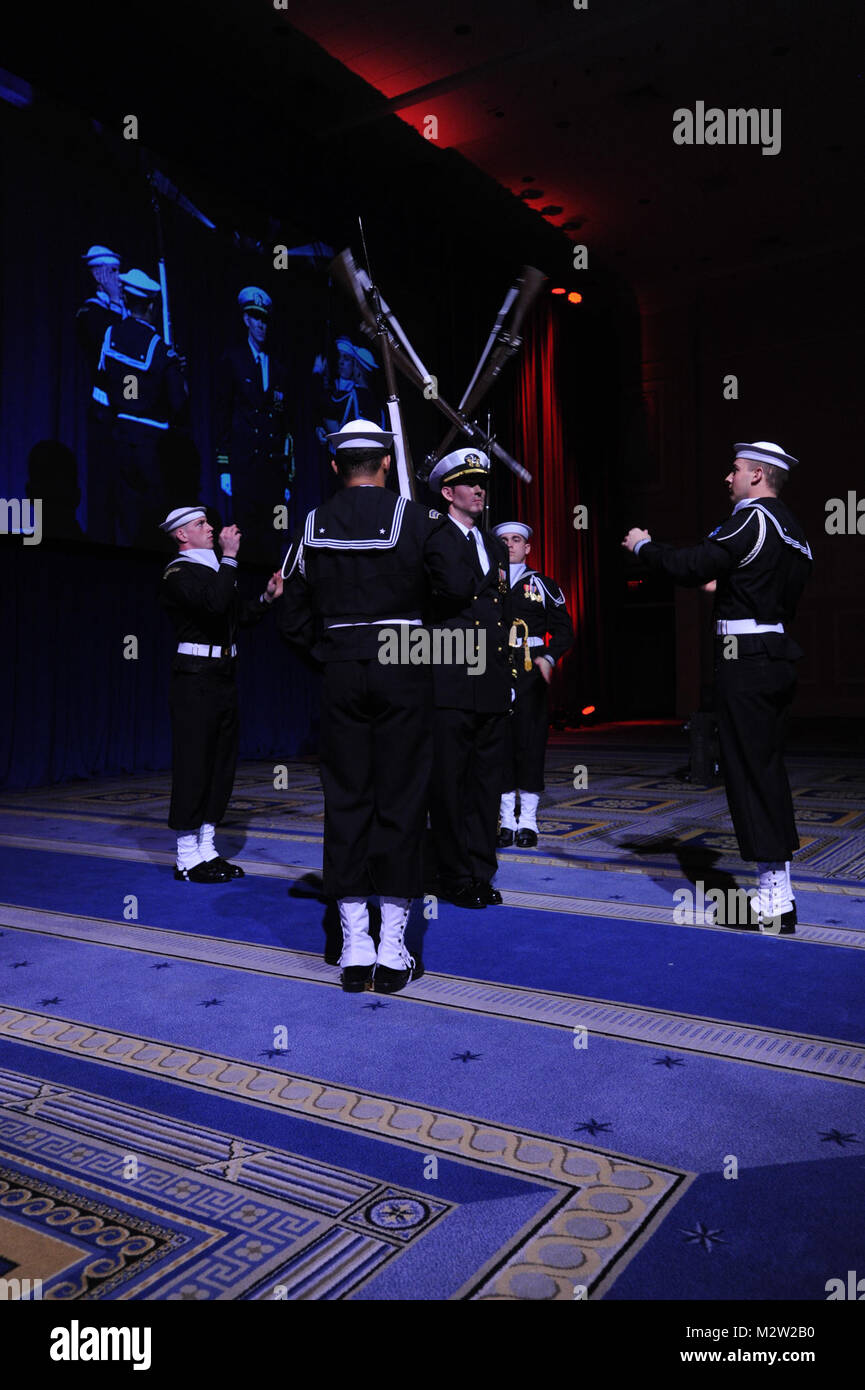 The Navy Drill Team performs during the closing ceremony of the 2012 ...