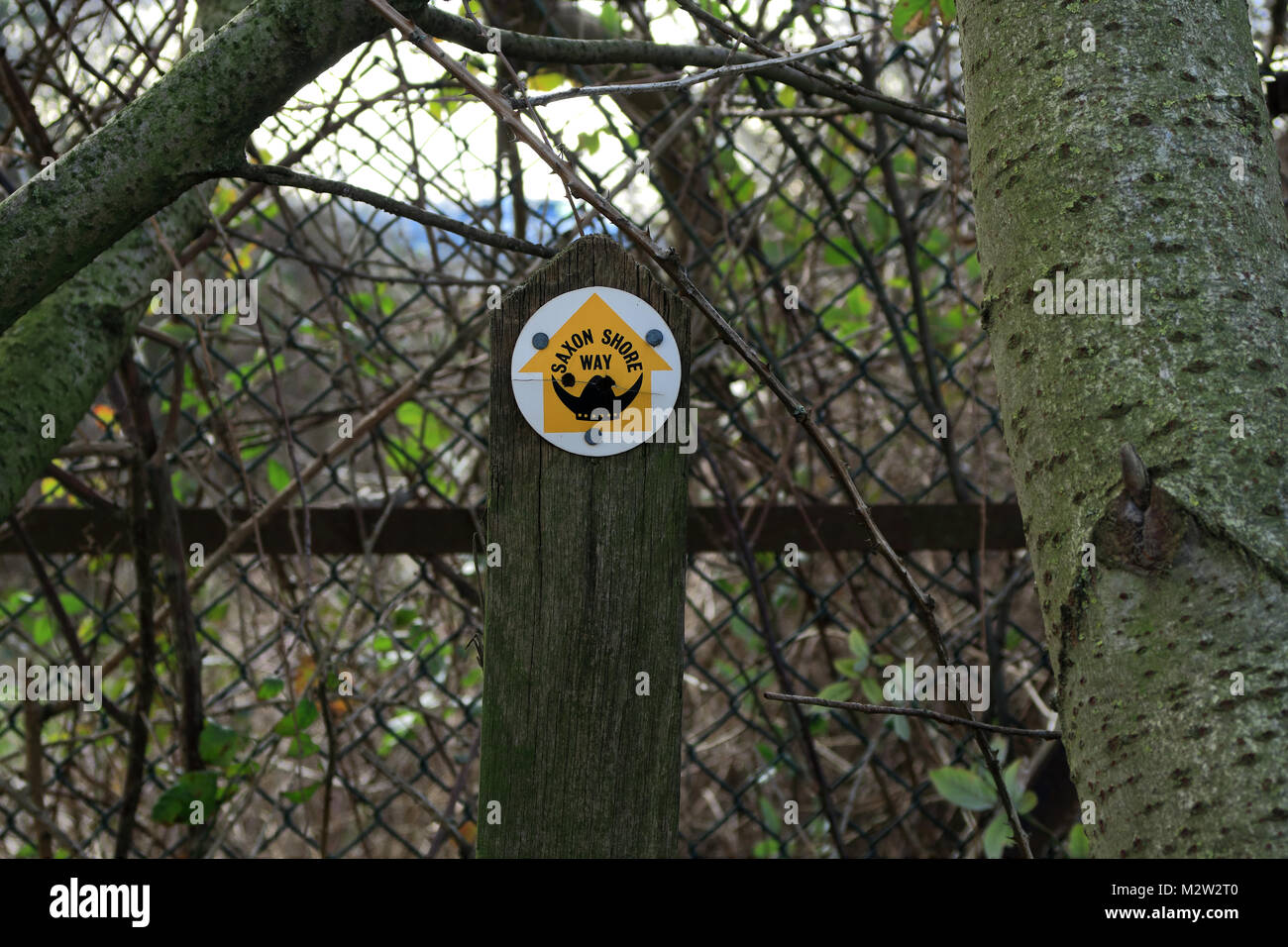 Saxon shore footpath sign hi-res stock photography and images - Alamy