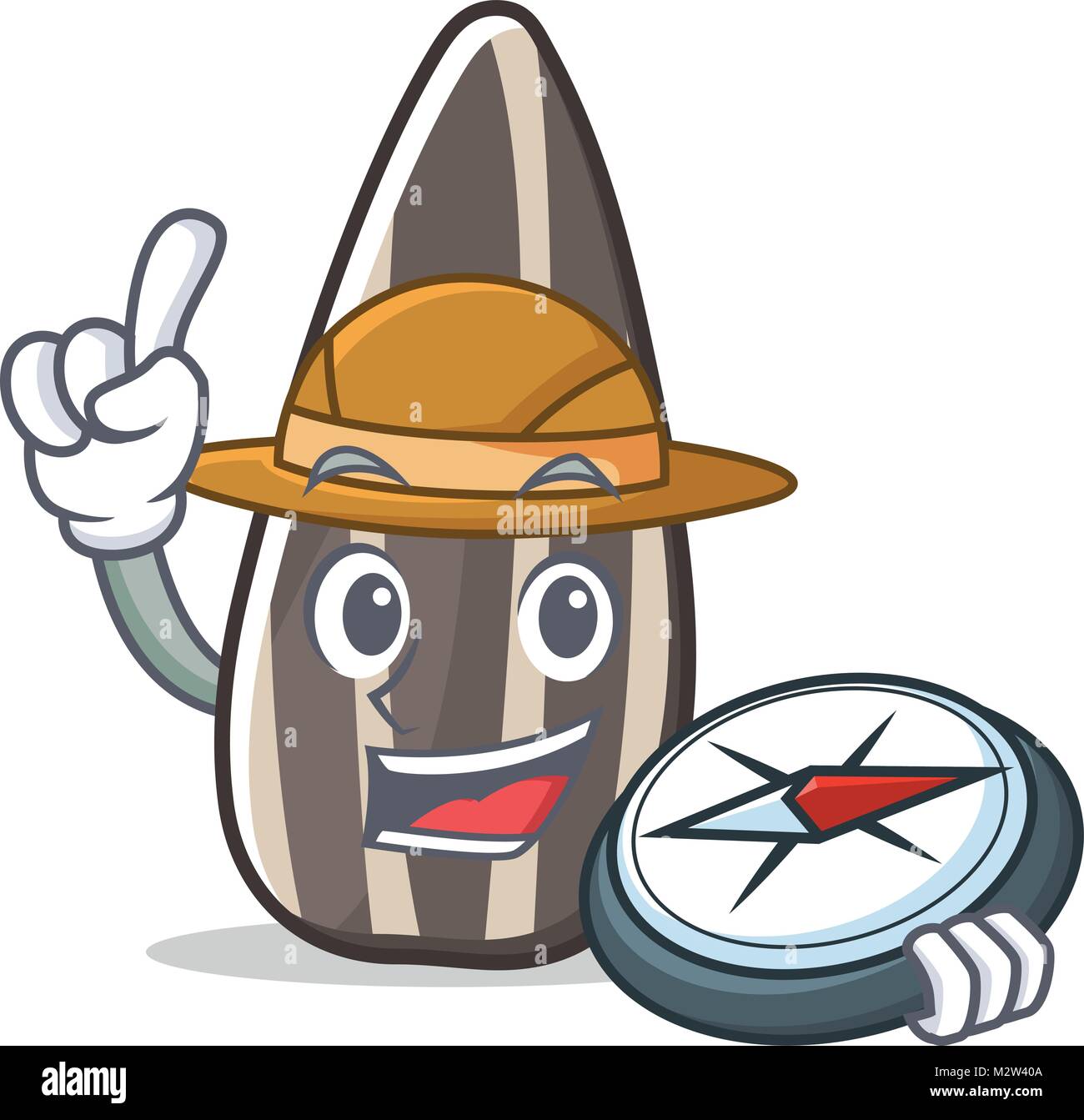 Explorer sunflower seed mascot cartoon Stock Vector Image & Art - Alamy