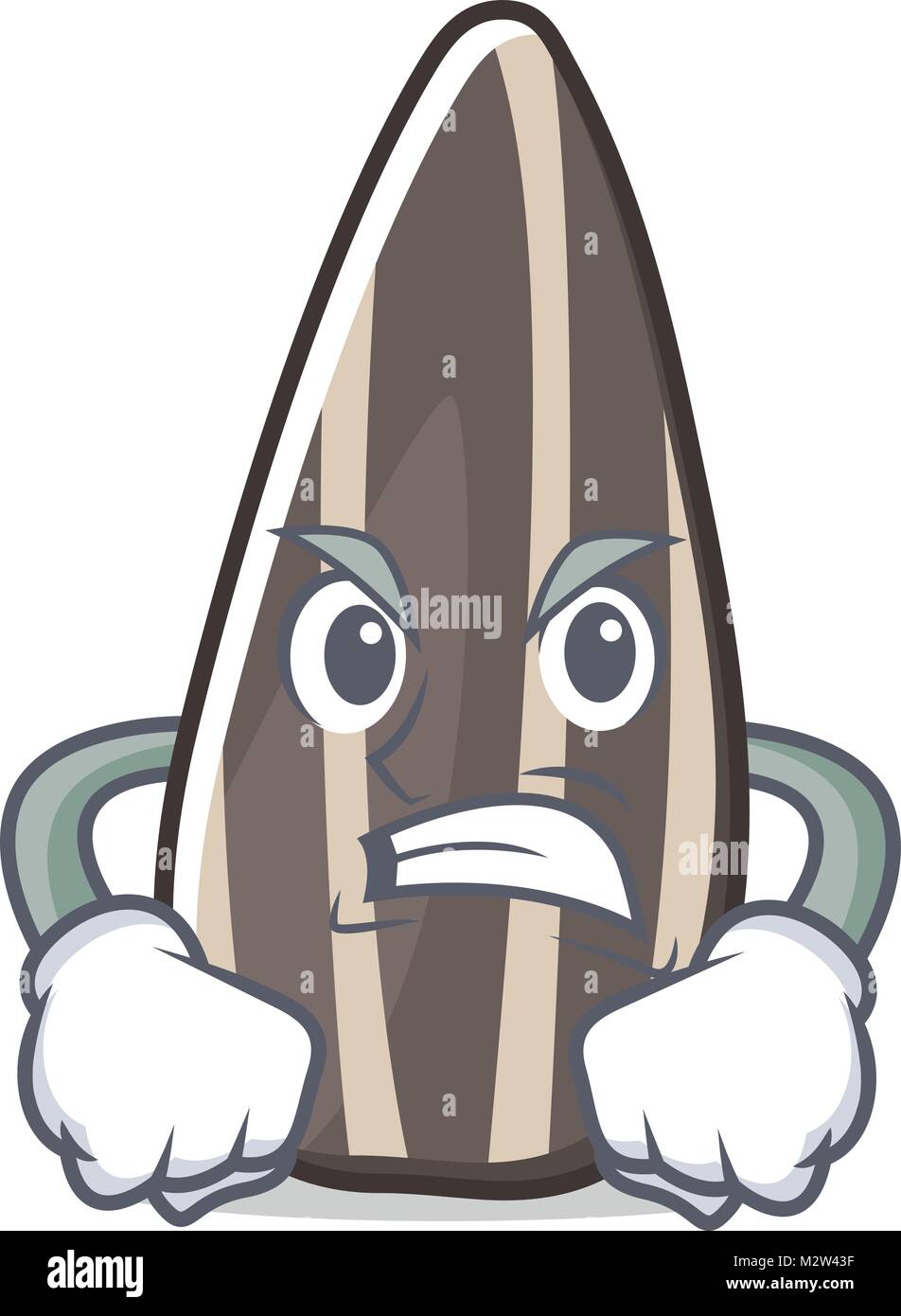 Angry sunflower seed mascot cartoon Stock Vector Image & Art - Alamy