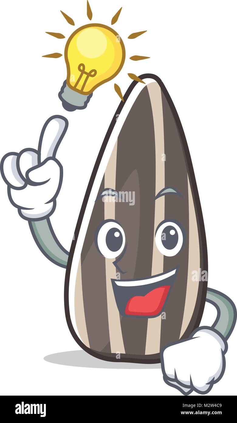 Have an idea sunflower seed mascot cartoon Stock Vector Image & Art - Alamy