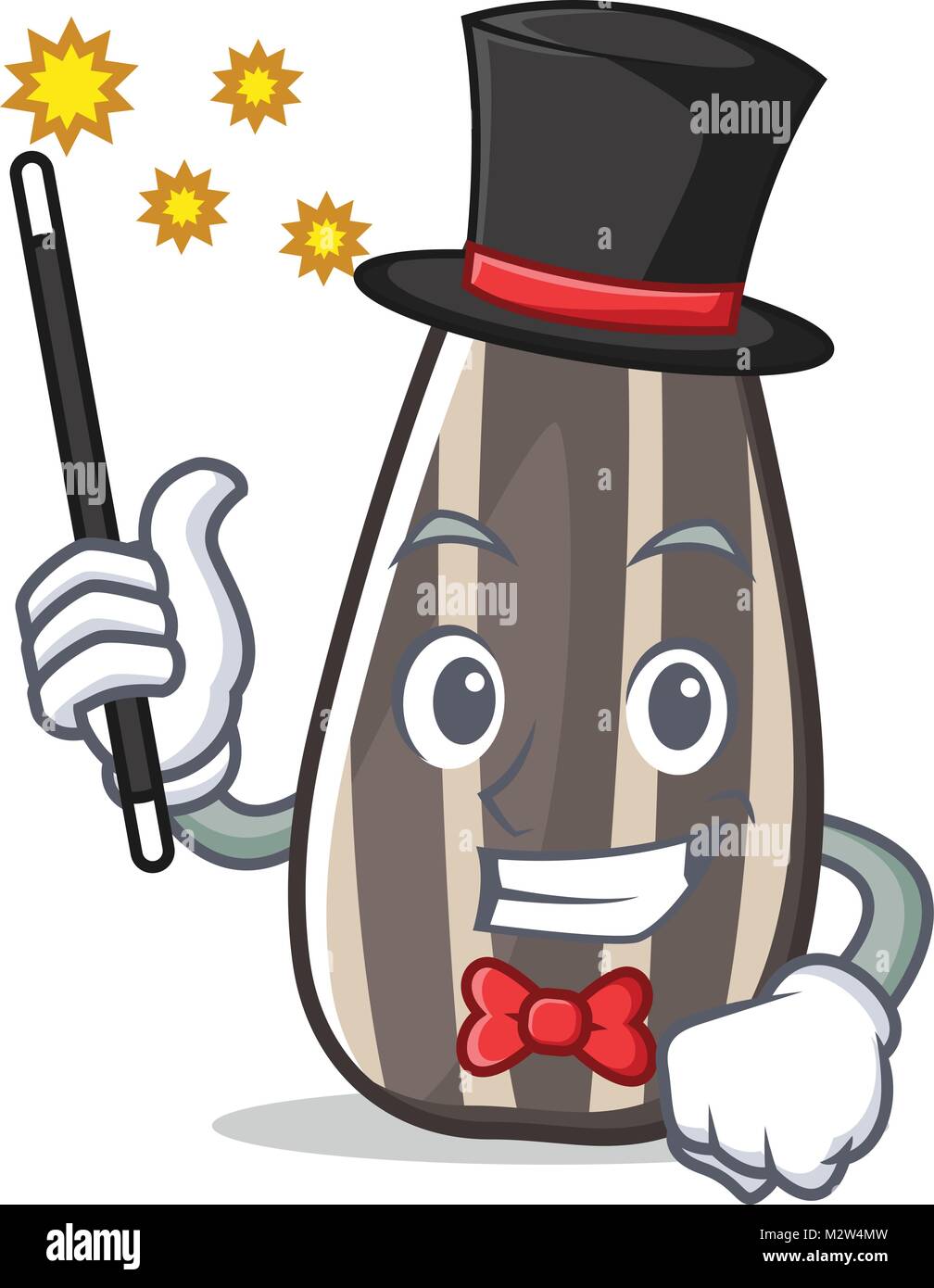 Magician sunflower seed mascot cartoon Stock Vector Image & Art - Alamy