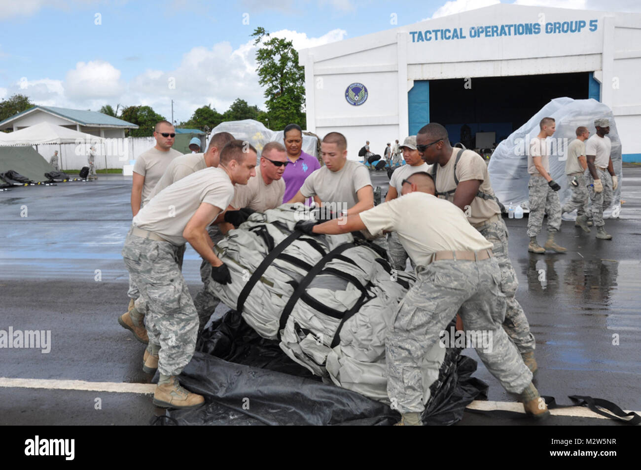 Pacific Angel - navigate putting a tent in the upright position. by # ...