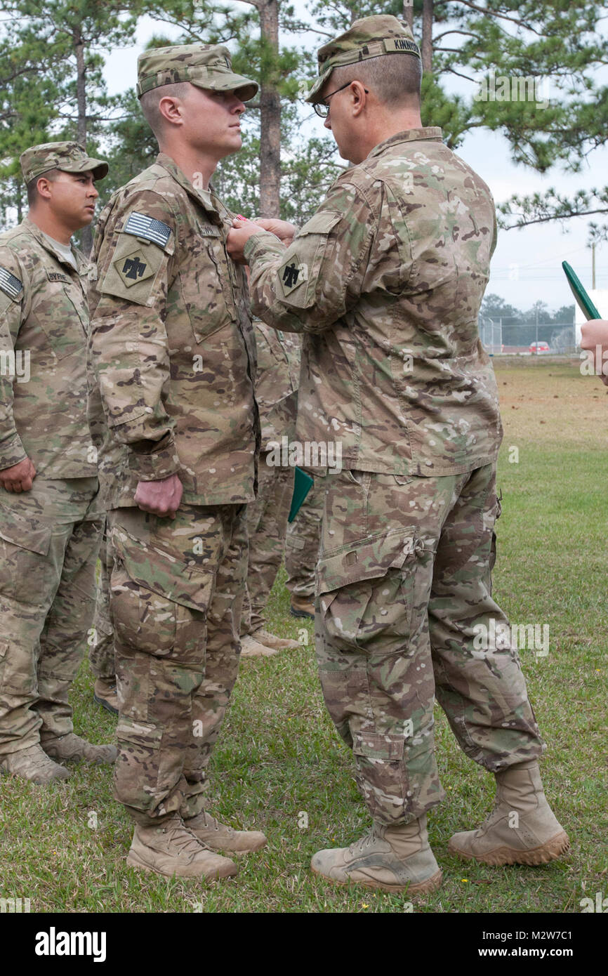 First Lieutenant James Brown, of Binger, Okla., receives a Bronze Star ...