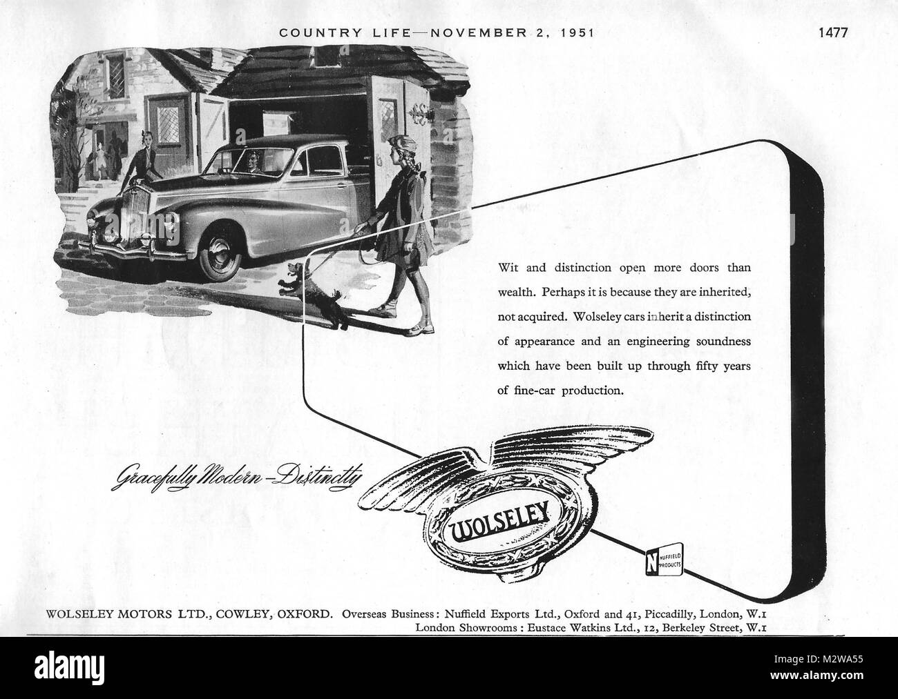 1950s Uk Car Magazine Advert High Resolution Stock Photography and ...