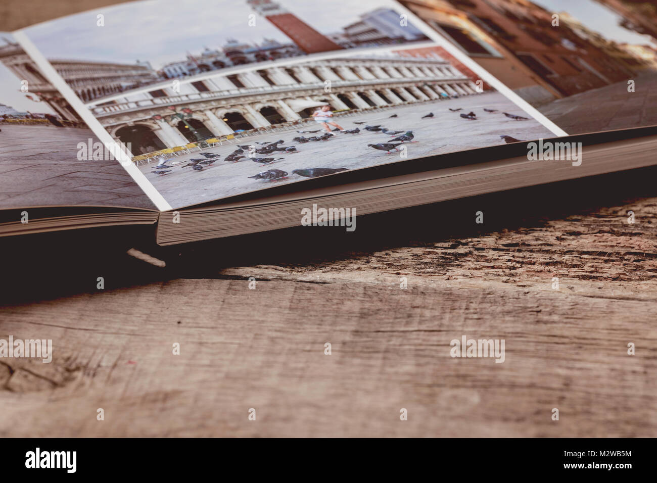 Photo album, photobook of memories of vacation in Italy, tourism ...