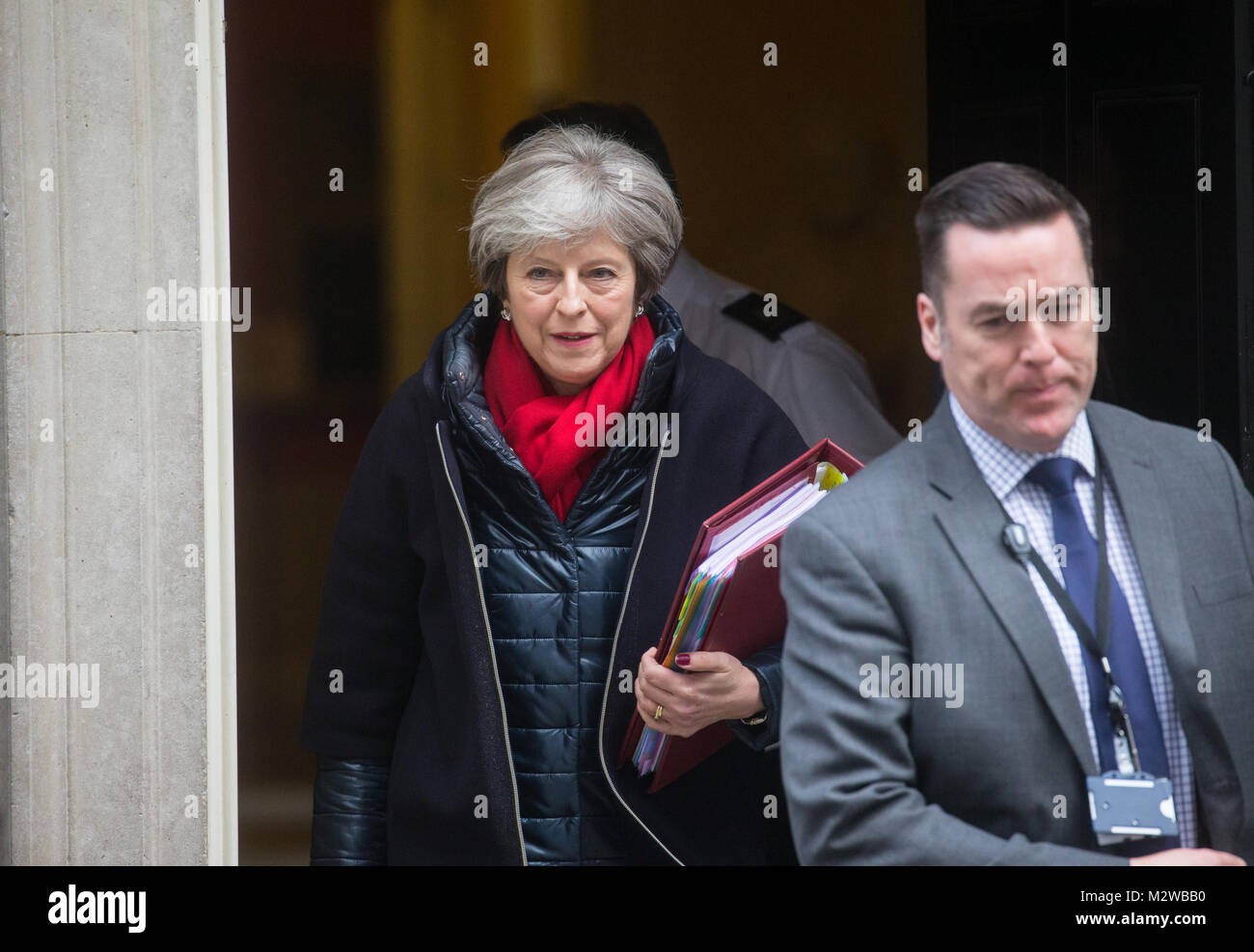 British Prime Minister, Theresa May, leaves number 10 Downing Street on ...