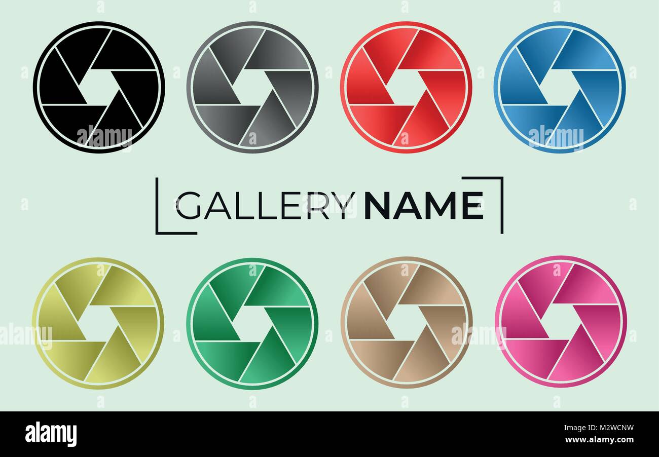 Camera shutter logo hi-res stock photography and images - Alamy