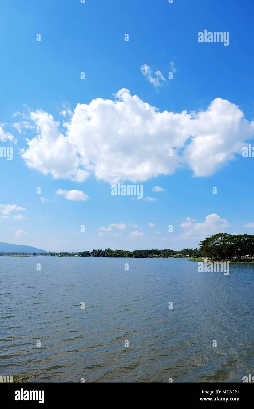 blue sky and cloud over the river,landscape Stock Photo - Alamy
