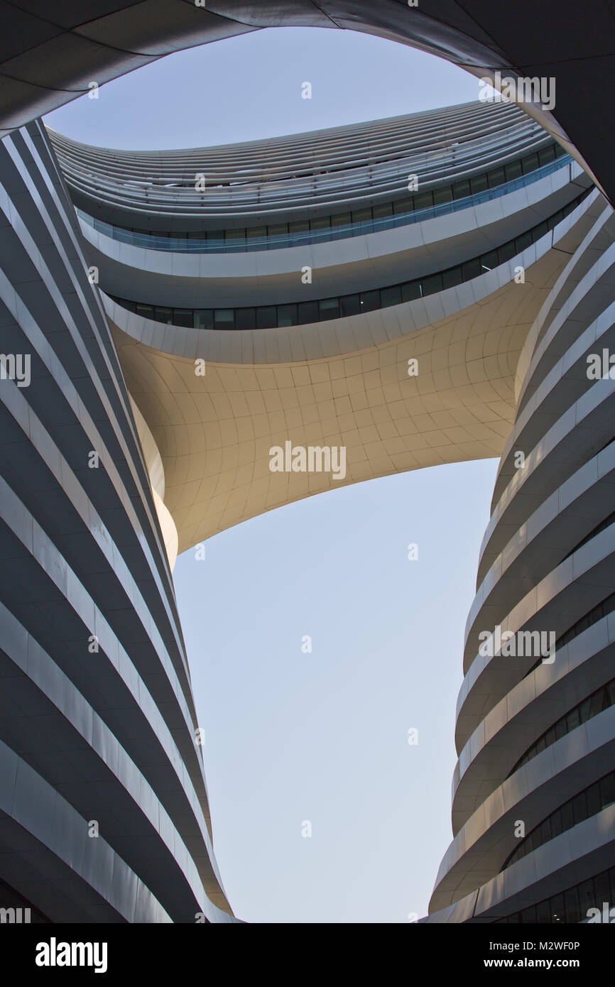 Zaha hadid architects galaxy soho beijing china hi-res stock ...