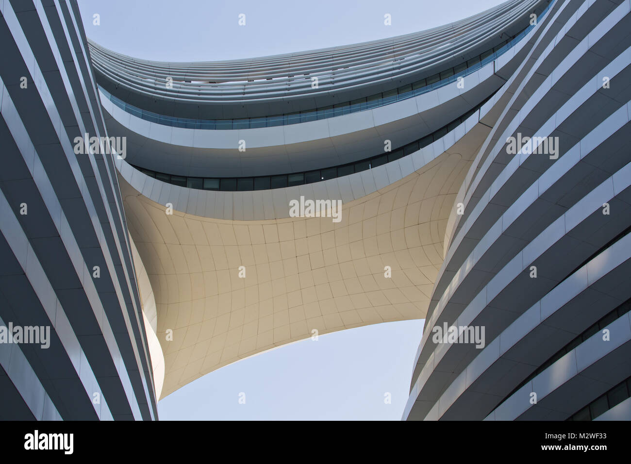 Details of the Galaxy Soho Building Beijing Stock Photo - Alamy
