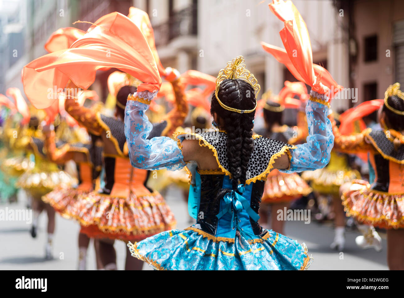 Parade of La Candelaria, tradition of Puno, Lima, Peru Stock Photo - Alamy