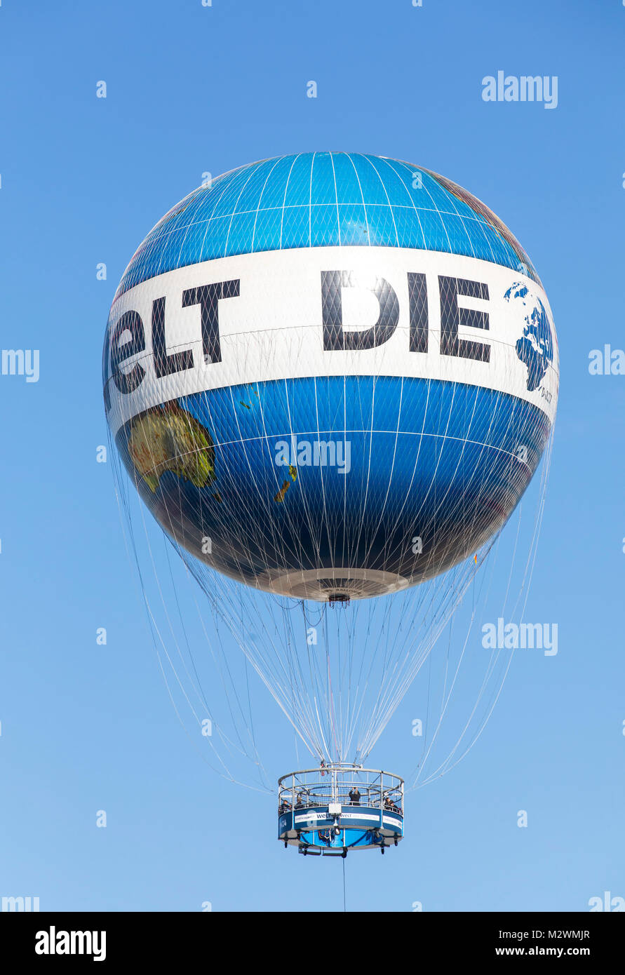 Berlin, Mongolfiera Hi Flyer, captive balloon, world balloon, flying ...