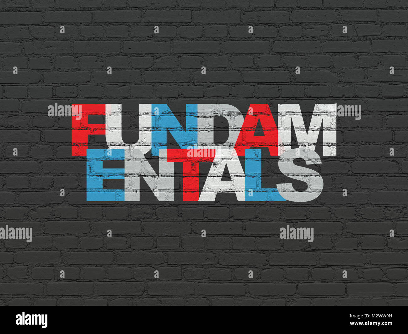 Science concept: Fundamentals on wall background Stock Photo - Alamy