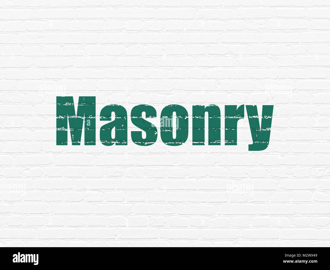 Constructing concept: Masonry on wall background Stock Photo - Alamy